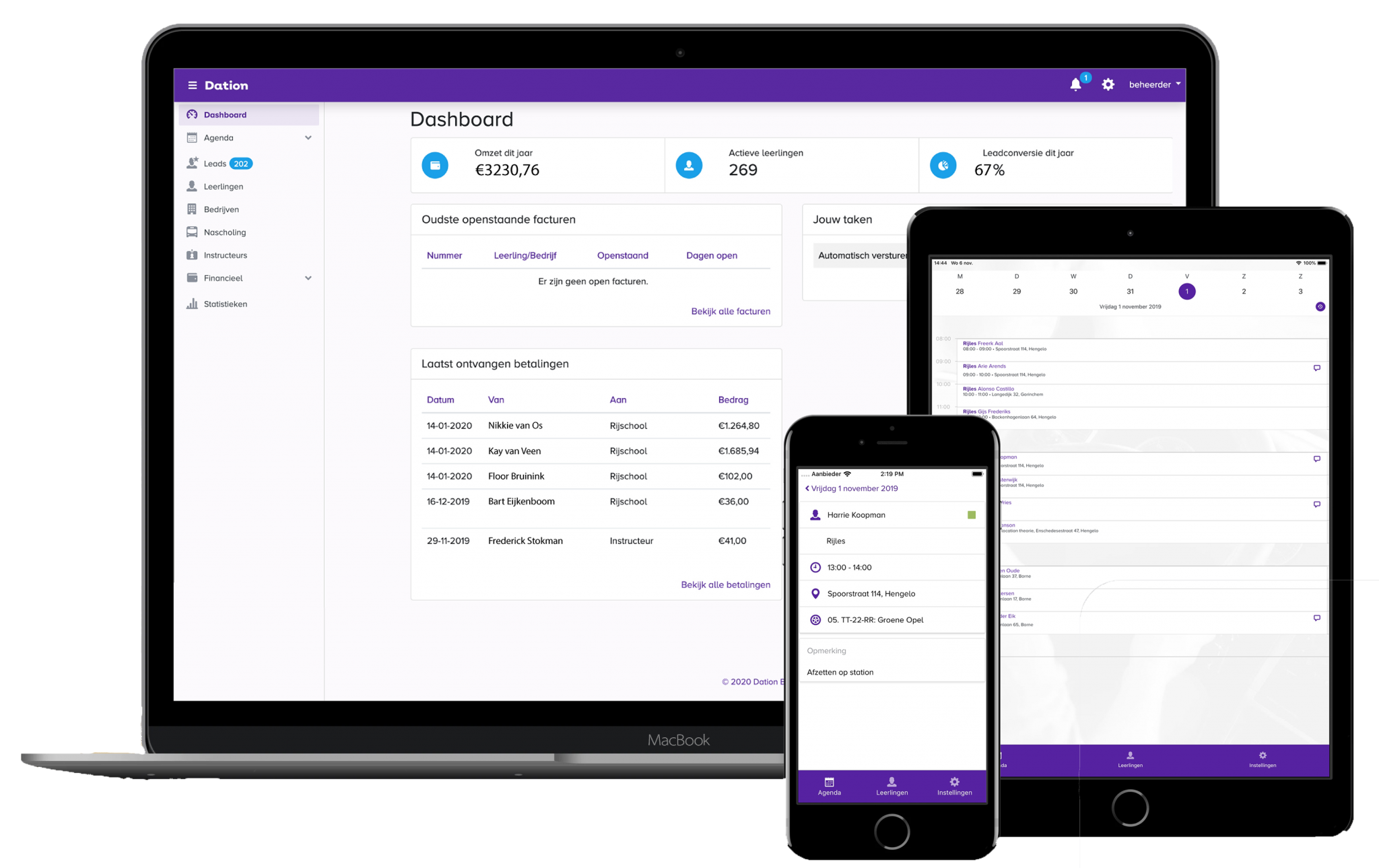 Dation – Maak je rijschool succesvoller met Dation
