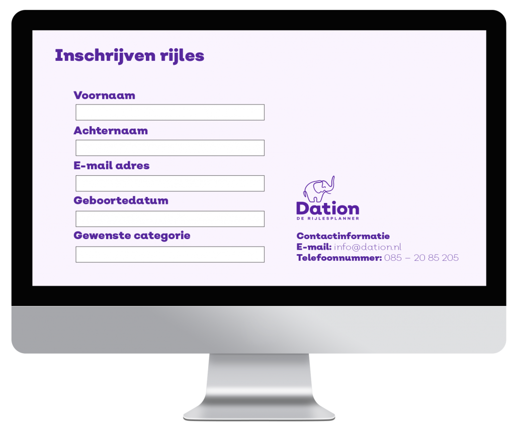 Dation Dashboard » Rijschool software » Planning en facturatie