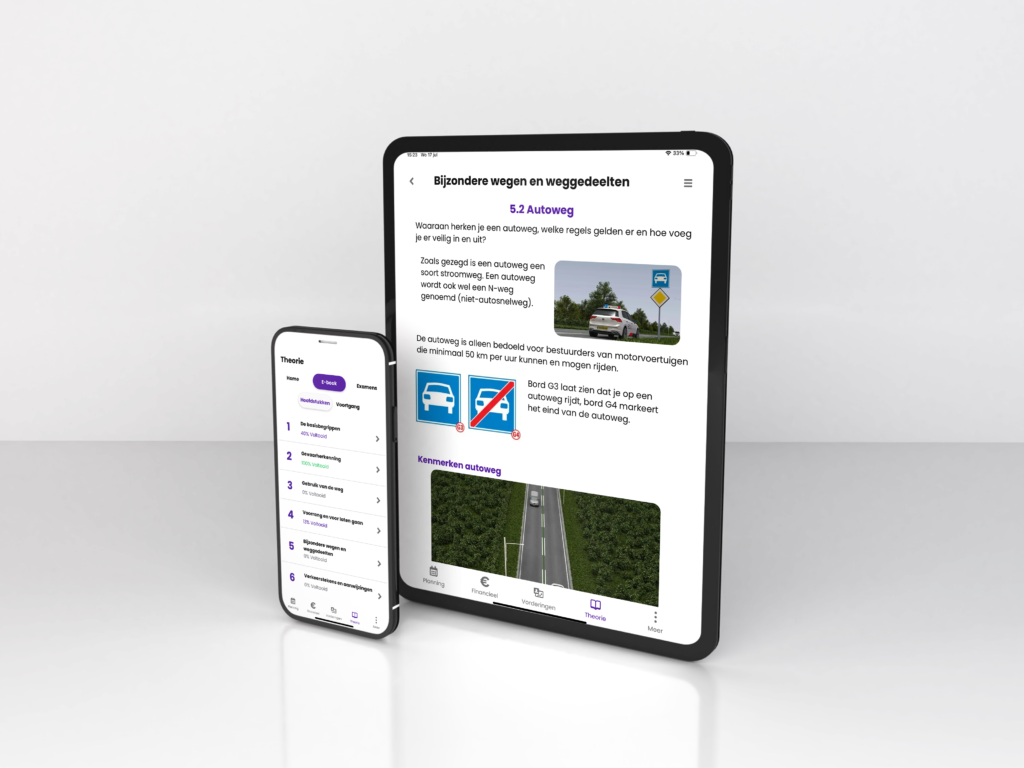 Theorie en praktijk samen in de RijbewijsApp » Dation